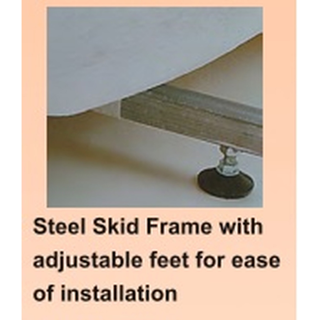 Catolina Square Spa Bath Tub with Pump 150 Litres Gloss White - YT GROUP